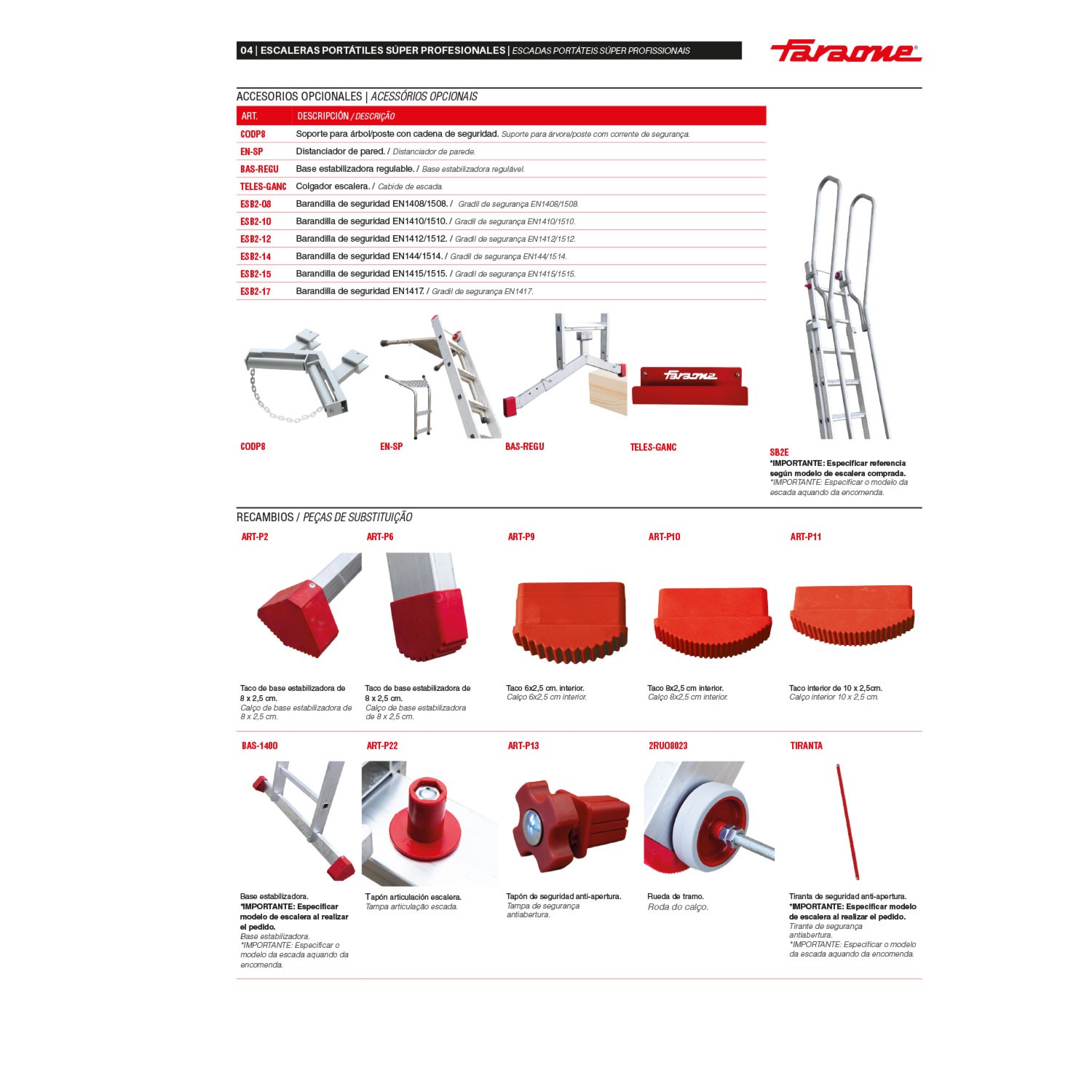 EN1400 | Escalera multiuso de 2 tramos con peldaños cómodos